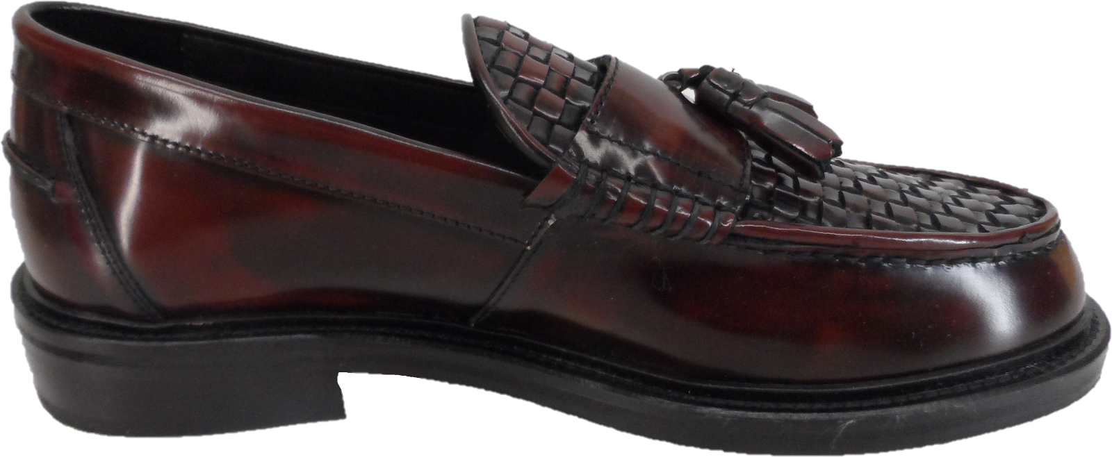 Ikon Original Oxblood Real Weave Retro,Ska,Northern Soul Tassel Loafers ...