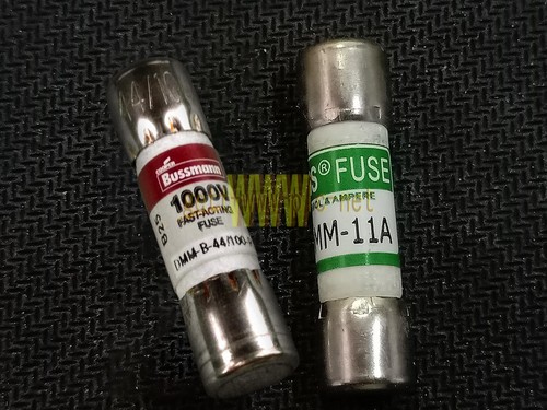 BUSSMANN DMM-B-44/100-R+DMM-11A 44mA 1000VAC/DC BUSS FUSE FOR ...