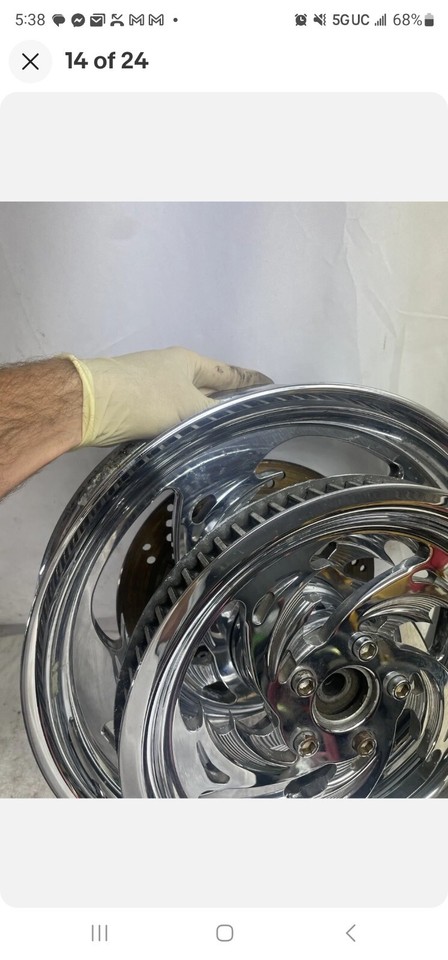 2001 Harley Davidson Softail Fatboy Chrome Mag Rims Wheels 16in x 3in ...