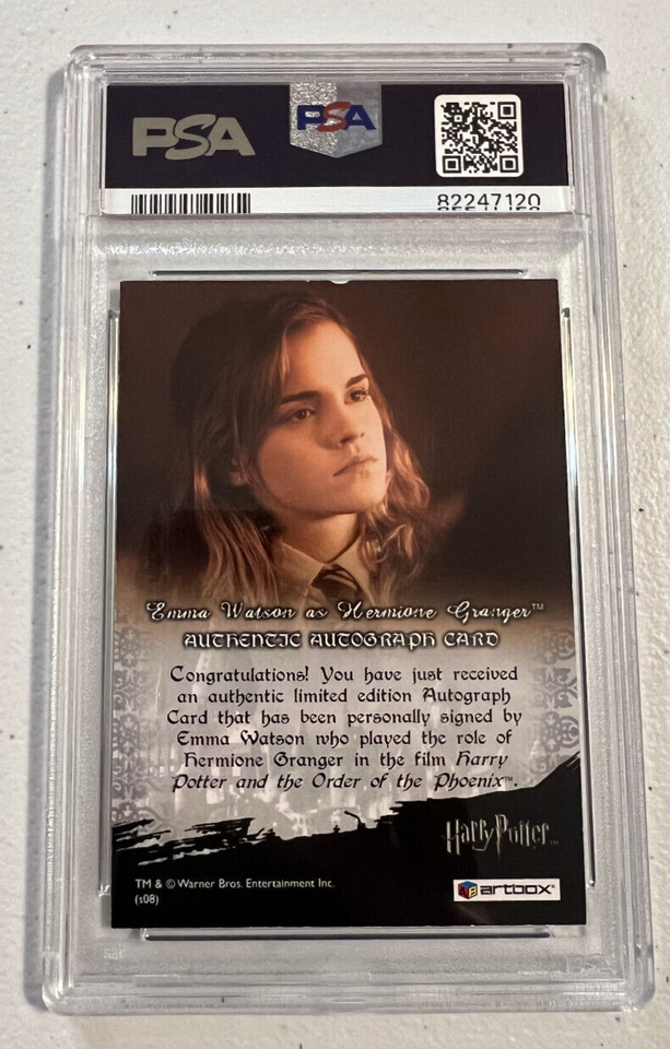 2008 Harry Potter 3D Series 2nd Edition Emma Watson Autograph Auto PSA ...