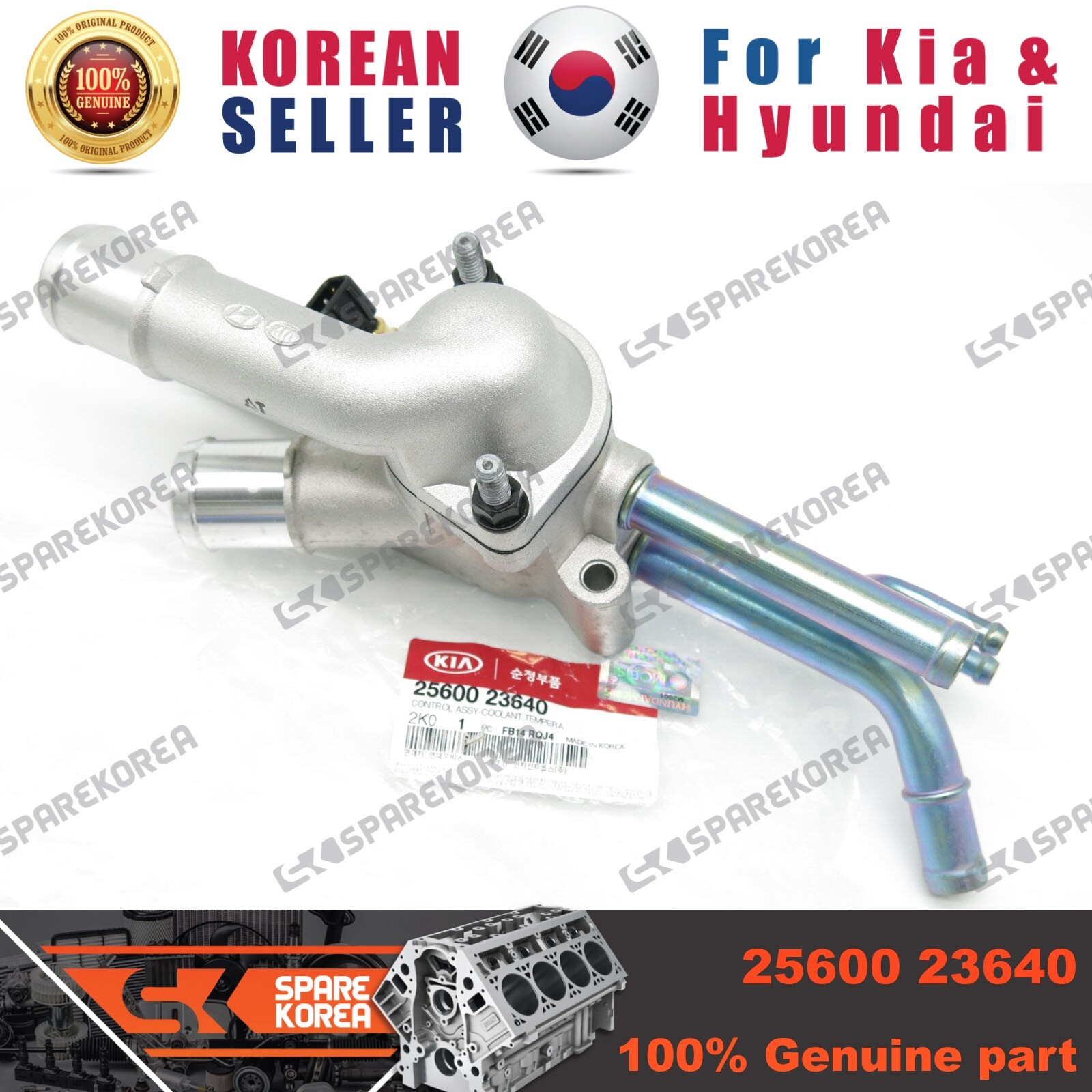 Genuine/OEM 2560023640 CONTROL ASSY-COOLANT TEMPERATURE for Hyundai ...