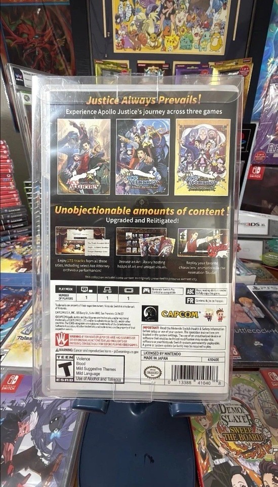 Ace Attorney Trilogy Phoenix Wright Capcom Game for Nintendo Switch ...
