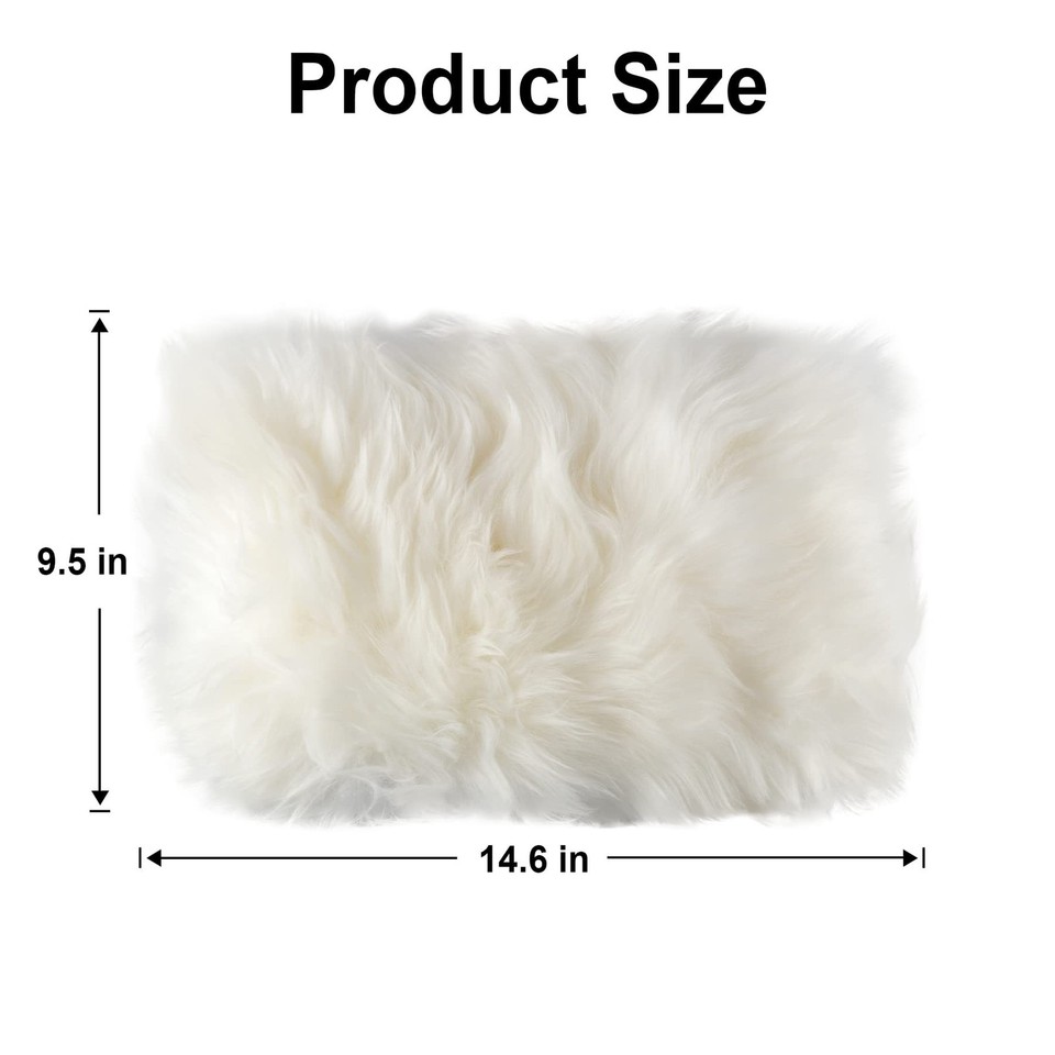 Amiss Genuine Wool Auto Center Console Pad, Universal Car Armrest Seat ...