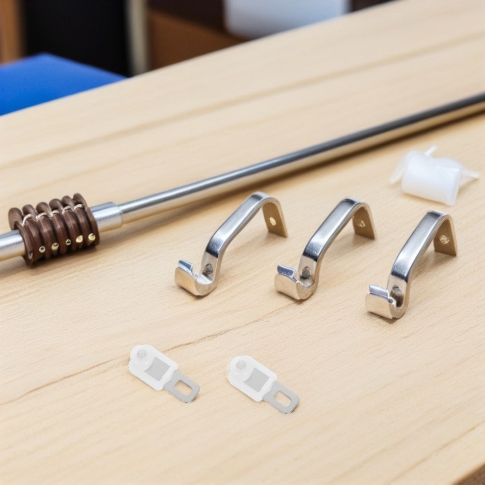 40pcs Curtain Track Rail Glider Runner Wheel Roller Hooks - Sliding ...