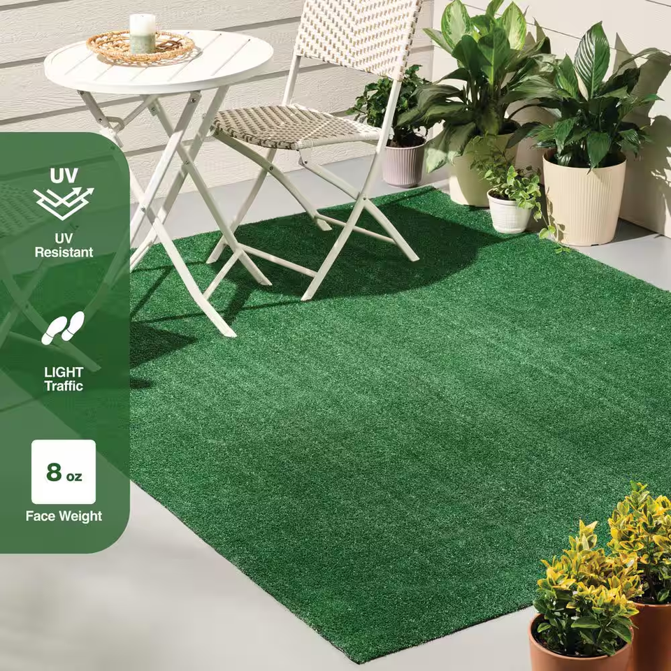 Emerald Green Precut Turf 6 Ft. X 8 Ft. Artificial Grass Rug | eBay