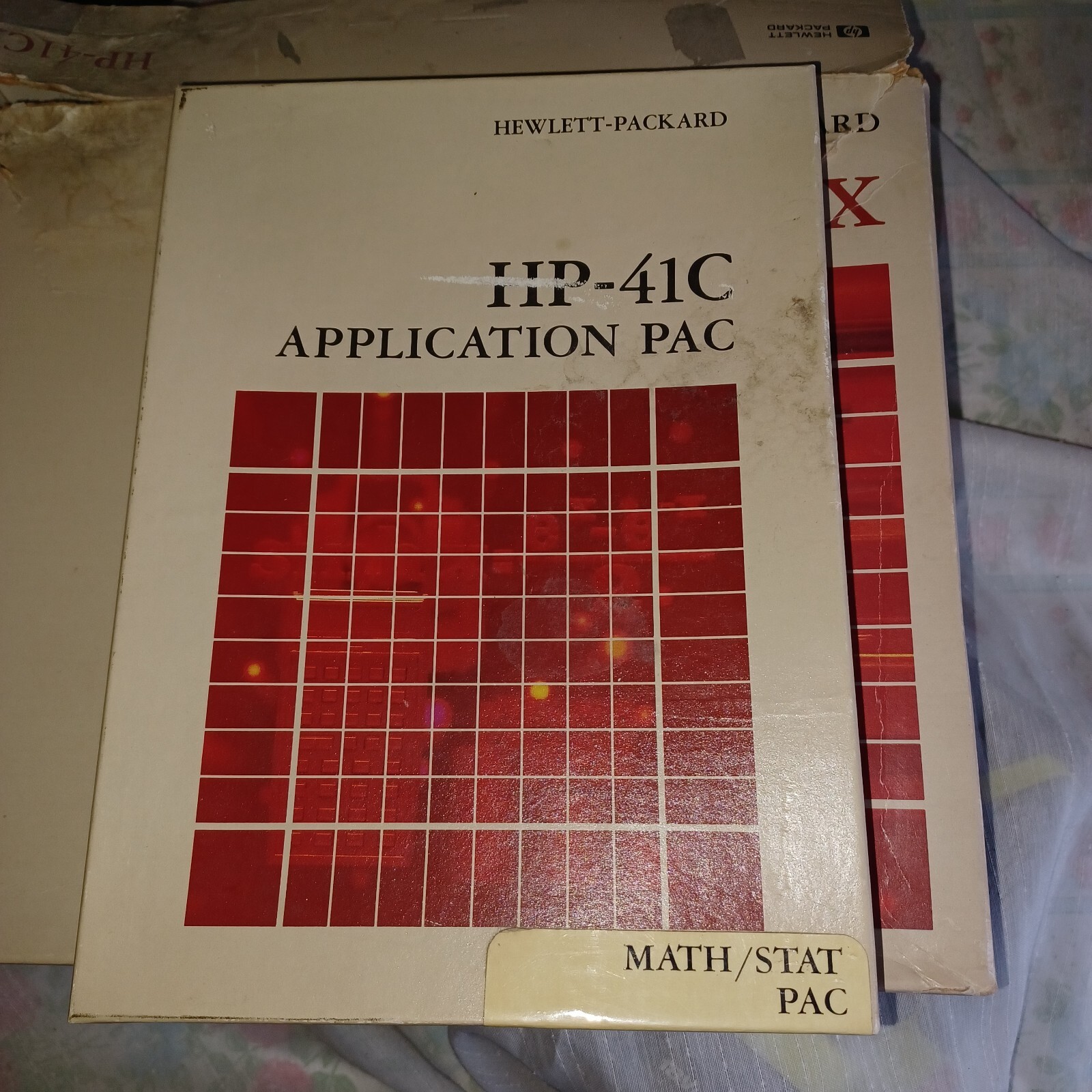 Vintage HP-41CX Scientific Calculator + Math/Stat Pac WORKING TESTED ...