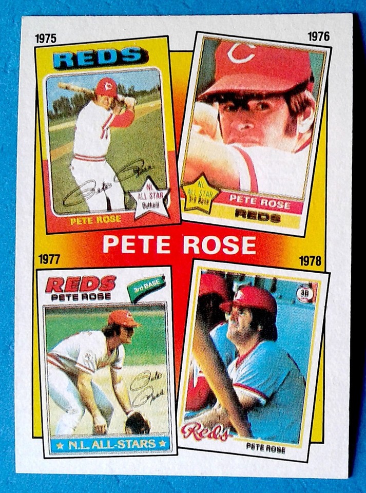 1986 TOPPS THE PETE ROSE YEARS SET #2-#7 (6 CARDS) 1963--1985 H.O.F ...