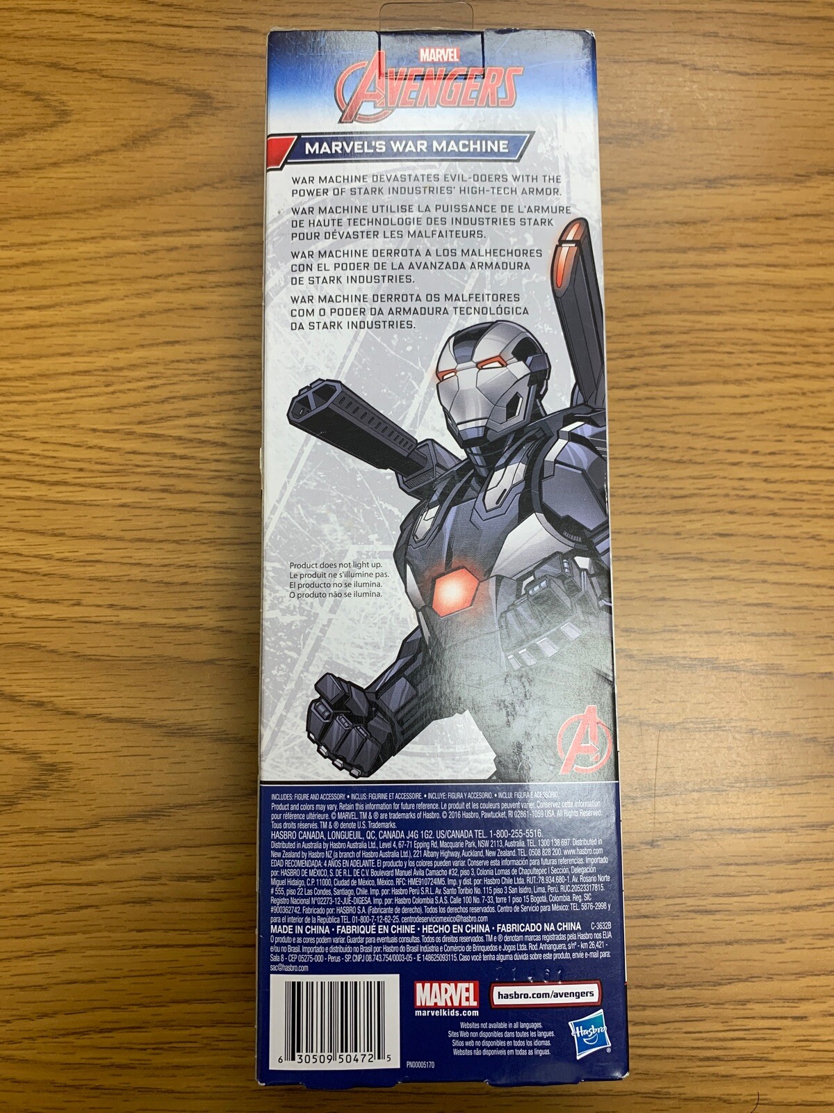 Hasbro Marvel Avengers War Machine Titan Hero Series Action Figure 12 ...