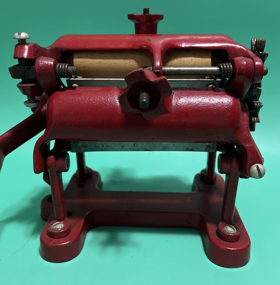 Antique Vitantonio Cast Iron Pasta Machine Red - Comes As Seen | eBay