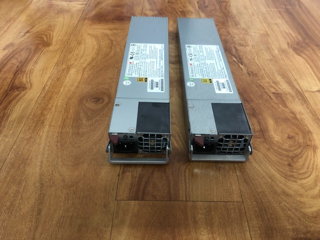 LOT (2) HPE Nimble Storage CS200 1200W AC Power Supply SuperMicro PWS ...