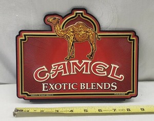 2002 Camel Exotic Blends Cigarettes Embossed Metal & Plastic Sign | eBay