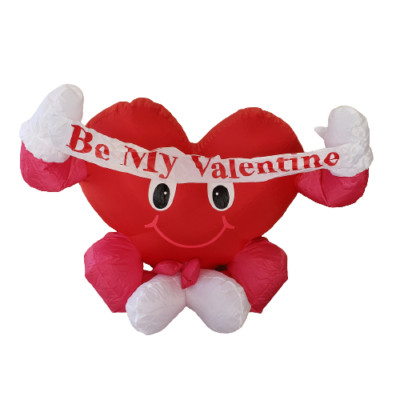 Gemmy Airblown Inflatable Be My Valentine 4ft Valentine's Day | eBay