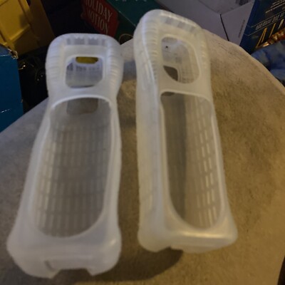 OEM Nintendo Wii Silicone Remote Controller CLEAR Sleeve Cover RVL-022 ...