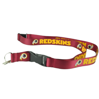 Washington Redskins Landyard Key Chain Badge Holder Detachable Clip ...