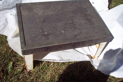 Antique INDUSTRIAL Foot Stool table plant stand DR. OFFICE | eBay