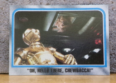 STAR WARS THE EMPIRE STRIKES BACK CARD ERROR LIGHTSABER CUT CHEWBACCA ...
