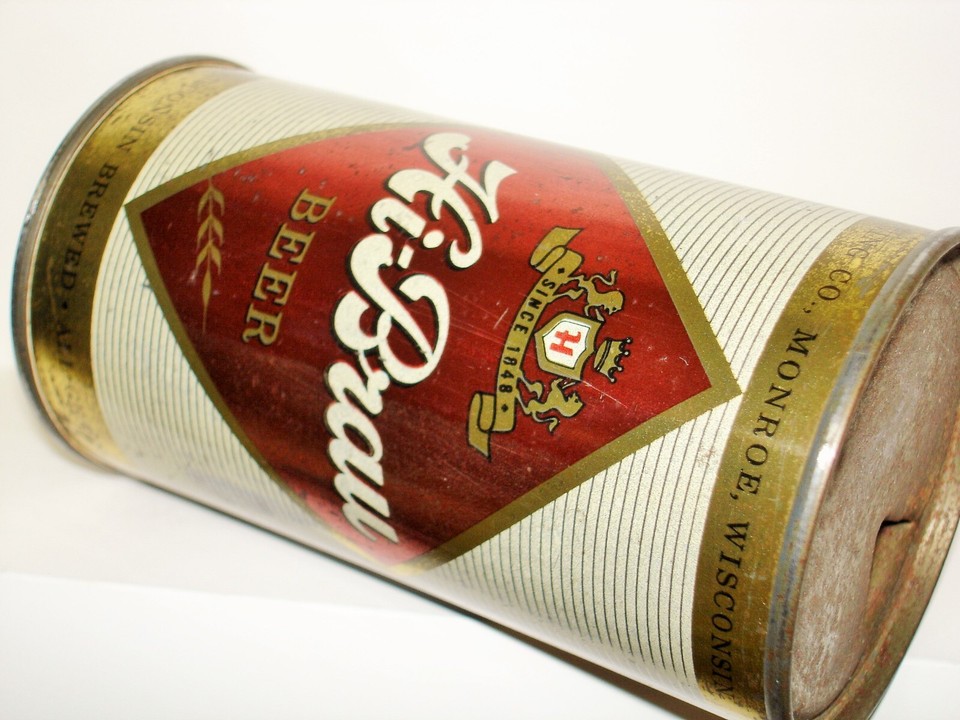 HI-BRAU BEER (HUBER BREWING - MONROE, WI) Flat Top Beer Can | eBay
