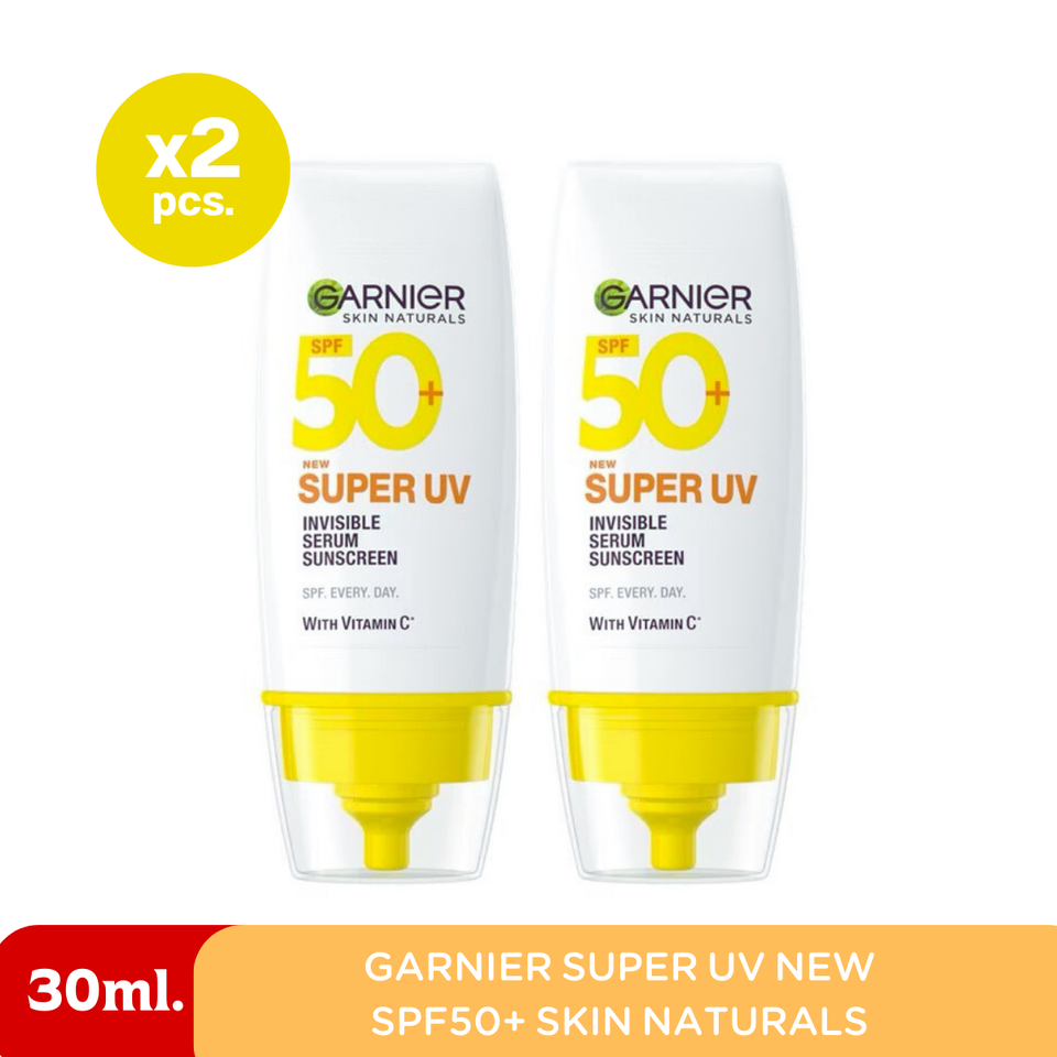 GARNIER Skin Naturals Super UV-Invisible Serum Sunscreen SPF50+ Vit C ...