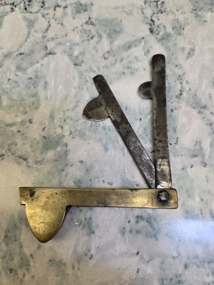 Antique Civil War era brass Watkinson 2 blade blood letting Fleam ...