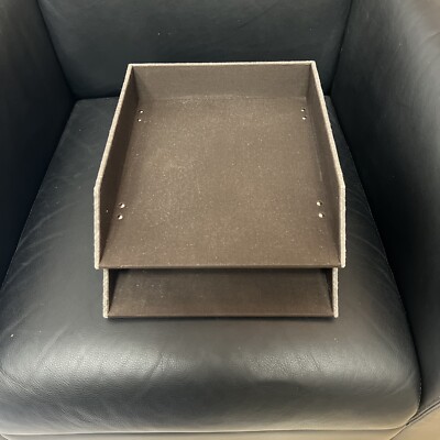 Adjustable File Cabinet Desk Organizer - Letter Tray - Two Tier Letter ...