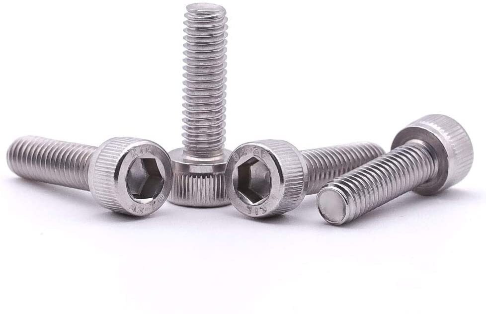M6 Hex Socket Cap Head Screws Bolts 304 Stainless Steel Siliver DIN912 ...