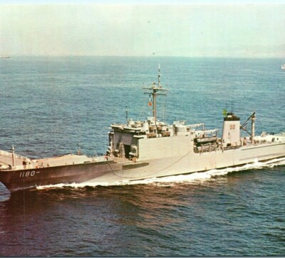 USS Manitowoc LST-1180 Newport Cls Amphibious Landing Ship Tank Vintage ...