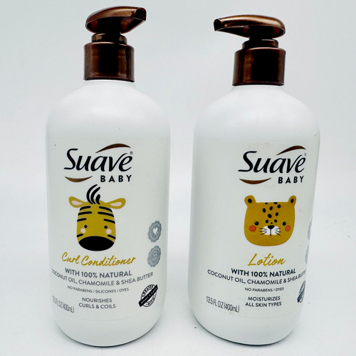 Suave Baby Curl Conditioner & Lotion Coconut Oil, Chamomile 2PK x 13.5 ...
