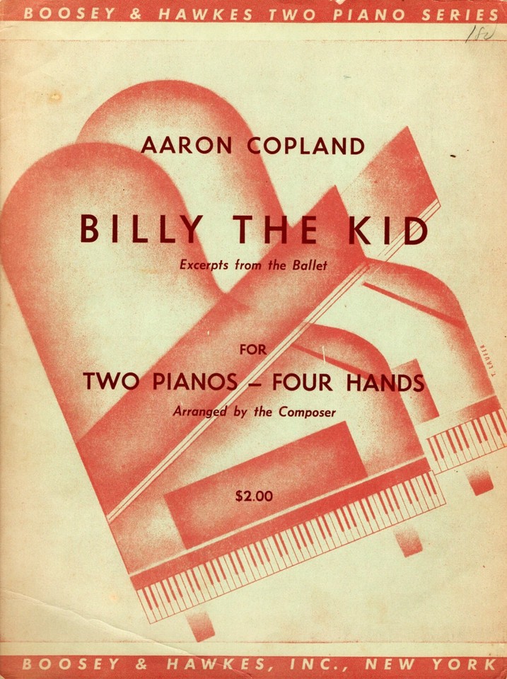 AARON COPLAND Composer 1st Ed. BILLY THE KID Ballet score, 1946 ...