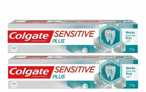 2x Colgate Sensitive Plus Instant Relief from Toothpaste 70g Pro Argin ...