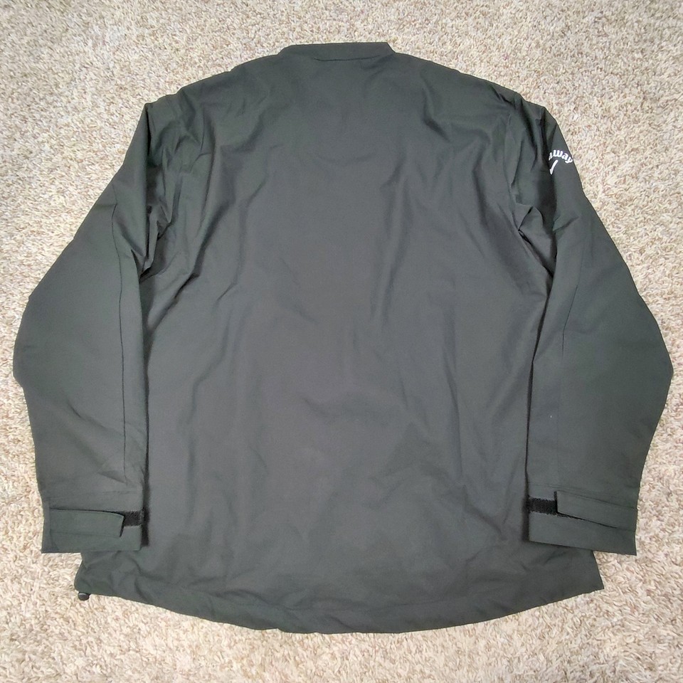 NEW Callaway Weather Series Windbreaker Jacket Mens Large Black Zip ...