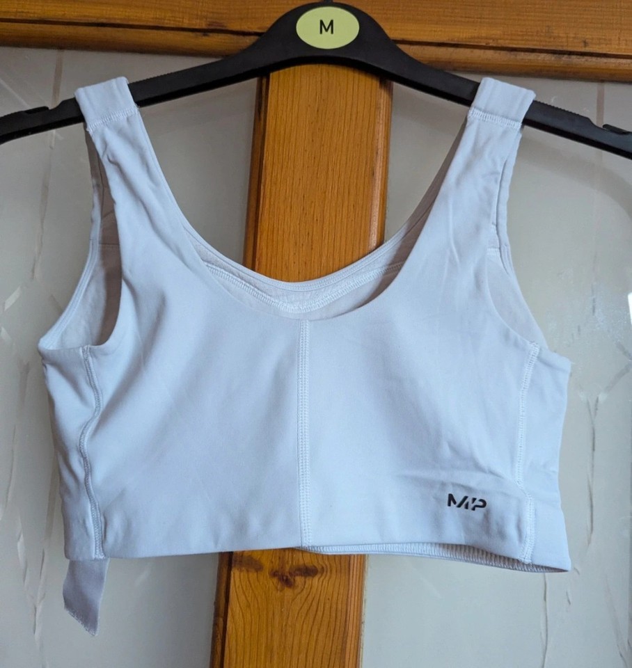 MP Size S White Wide Strap Breathable Sports Bra | eBay UK