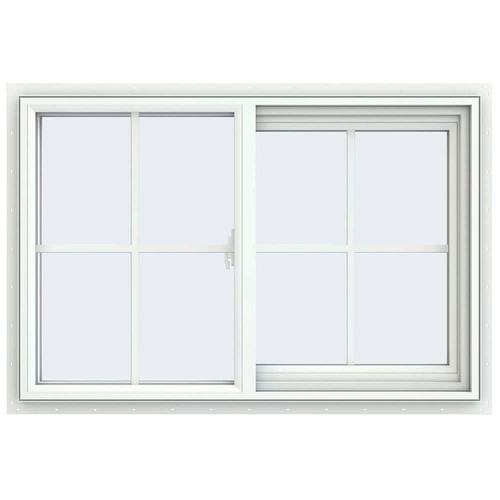 Jeld-Wen Sliding Window 23.5"Hx35.5"W Integrated Nail Fin Insulated ...