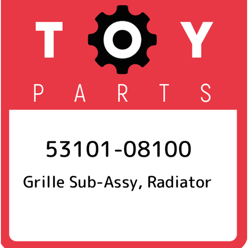 53101-08100 Toyota Grille sub-assy, radiator 5310108100, New Genuine ...