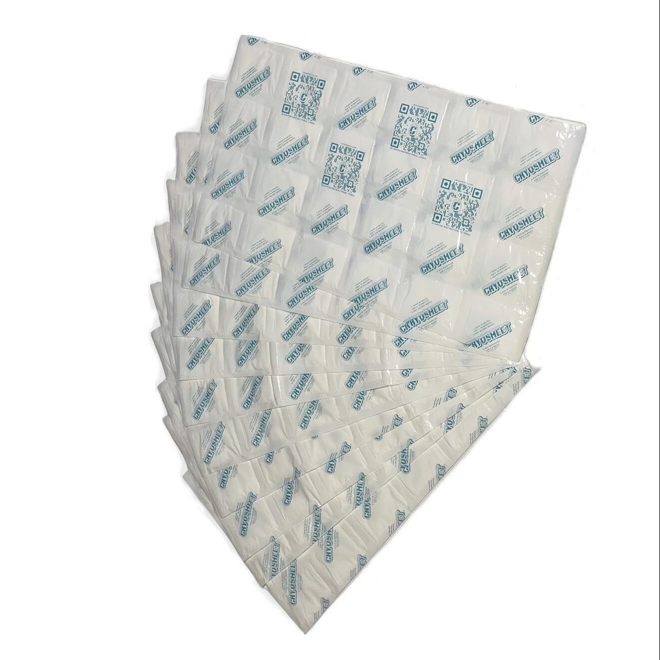 Cryosheet Reusable Ice Pack Sheets Reusable Long Lasting Ice Freezer ...