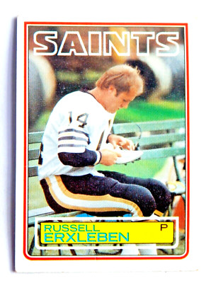 Russell Erxleben #112 Topps 1983 Football Card (New Orleans Saints) | eBay