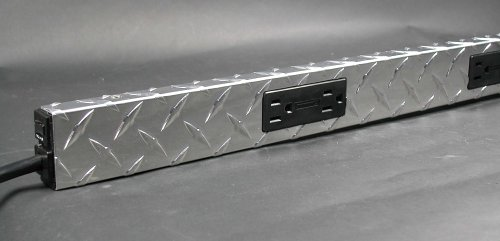 Wiremold PM48TC Plugmold Tough 4 Foot 10 Outlet Diamond Aluminum Power ...