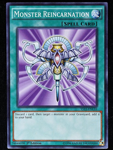Yu-Gi-Oh! TCG - Dark Legion - Monster Reincarnation YS15-ENL16 -Common ...