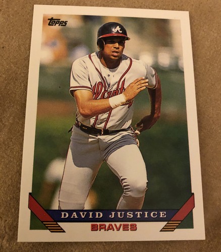 DAVID JUSTICE 1993 TOPPS BASEBALL CARD #170 ATLANTA BRAVES | eBay