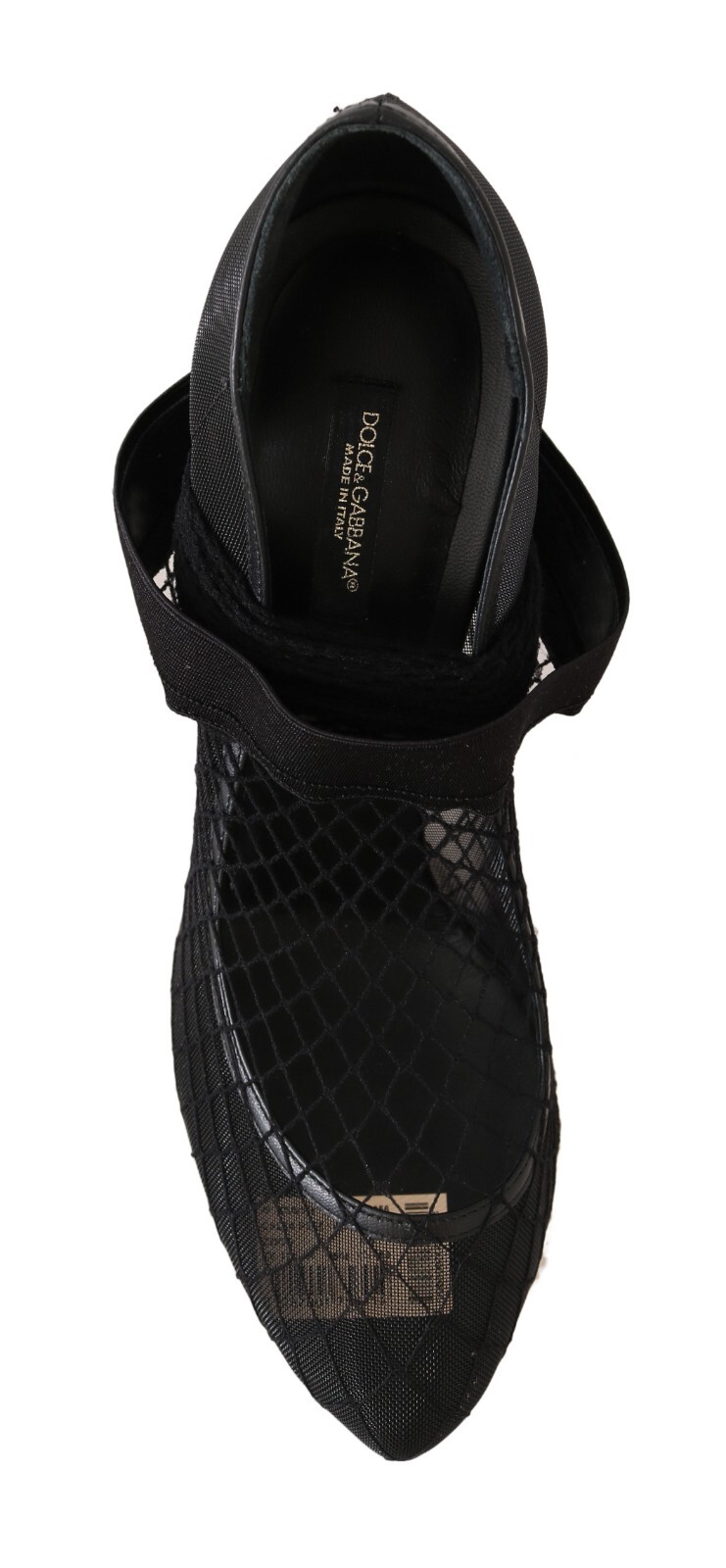 Dolce&Gabbana Women Black Pumps Synthetic Netted Sock High Heel Shoes ...
