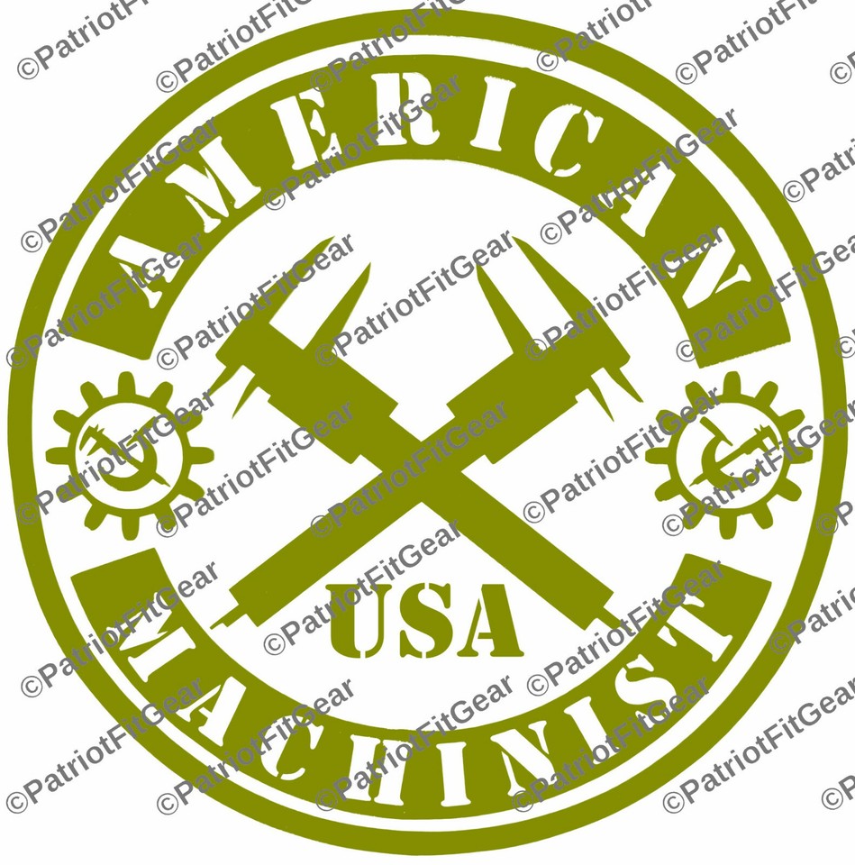 Machinist,American Machinist,Caliper,Micrometer,Milling,CNC,Sticker ...