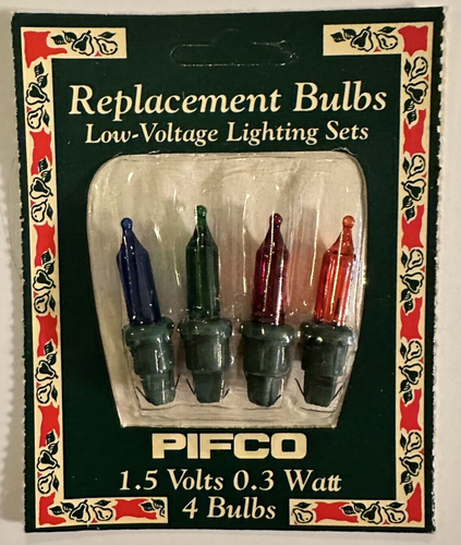Pifco 7852 Vintage Push In Low Voltage Christmas Lamps 1.5v 0.3w - NEW ...