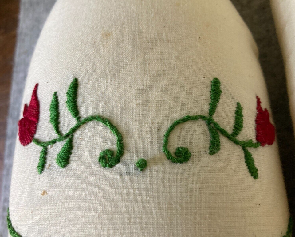 Old European Rag Doll Mom Dad Baby Needlepoint Nativity Set Joseph Mary ...