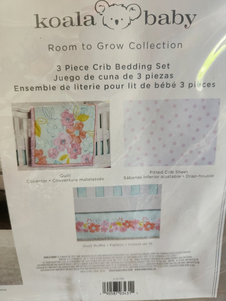 Koala Baby Crib Bedding Set Nursery Room To Grow Collection Quilt Sheet ...