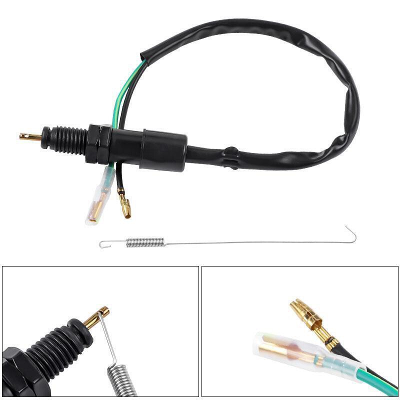 NEW Motorcycle Rear Brake Stop Light Switch w/ Spring For Honda Yamaha ...