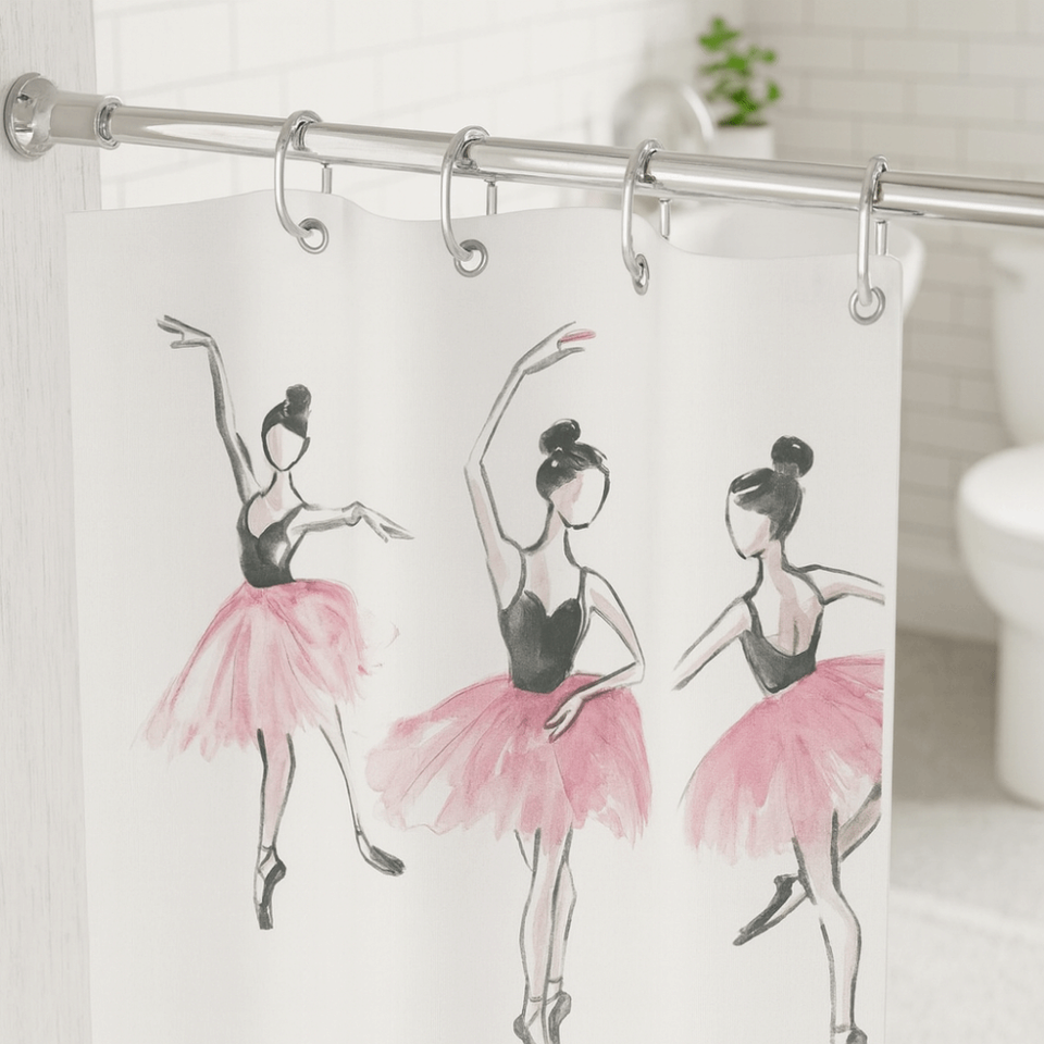 24Pcs Clear C Shaped Shower Hooks Plastic Blind Loop Bathroom Use ...