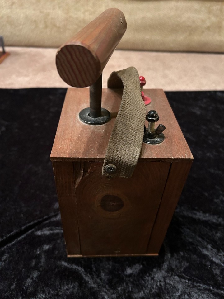 C-887 WOOD ENCASED, PLUNGER STYLE BLASTING MACHINE-AKA SHOT EXPLODER ...