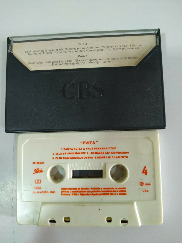 Evita Spanish Version Cassette 2 Epic 1980 - Tape Cassette | eBay