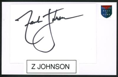 ZACH JOHNSON autograph cut | Golf Star - signed | eBay