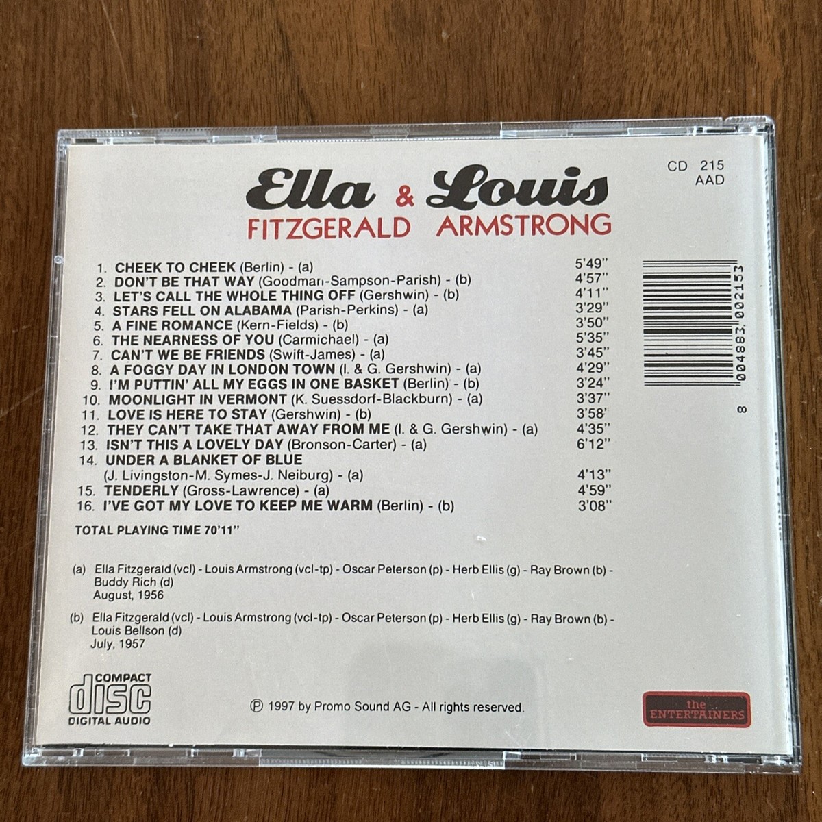 Ella Fitzgerald And Louis Armstrong Cheek To Cheek