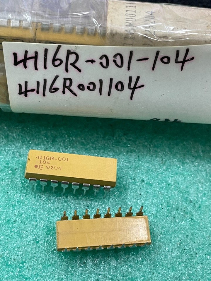 1x 4116R-001-104 100K 2% 2.25W Resistor Network, Thick Film, 100Kohm ...